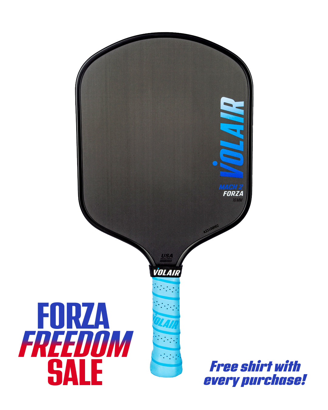 Forza Used Pickleball Paddle - Wide Body Carbon Fiber Paddle With Great ...